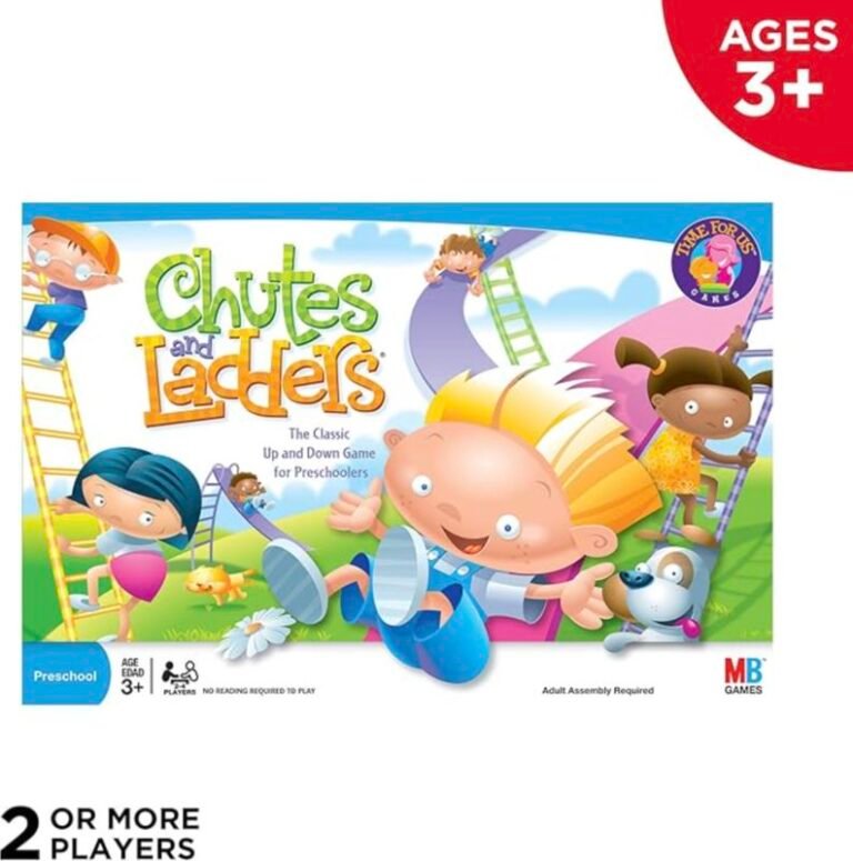 Chutes and Ladders Board Game – Classic Ladders Board Game with Chutes ...